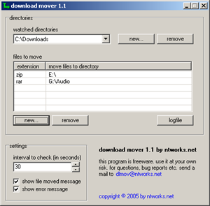 Automatically sort downloaded files with Download Mover